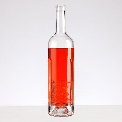 China Customized Logo Glass Bottles for Juice Beverage 500ml 700ml 750ml Collar Material Glass for sale