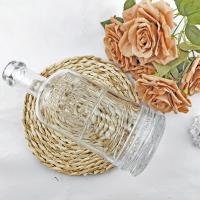 China 500ml 750ml Round Glass Bottle for Whiskey Gin Vodka Spirits Alcoholic Beverages for sale