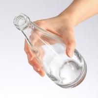 China 500ml 550ml Water Glass Bottle for Beverage Industry in Frosted Design for sale