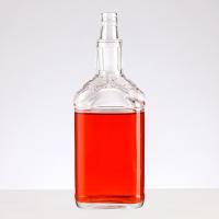 China Customized 550ml 750ml Glass Wine Bottle with Metal Screw Cap and Customized Logo for sale