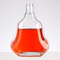 China Custom Logo 200ml 375ml 500ml 700ml 750ml 1000ml Glass Bottle for Vodka Spirit Corked for sale
