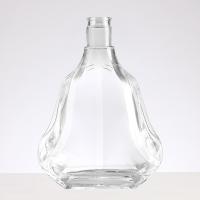 China Custom Logo 200ml 375ml 500ml 700ml 750ml 1000ml Glass Bottle for Vodka Spirit Corked for sale