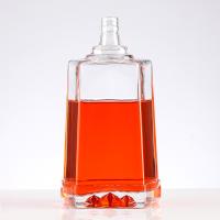 China Transparent 500ml Beauty Wine Glass Bottle with Unique Design and Cork Sealing Type for sale