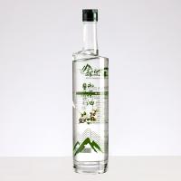 China 250ml 500ml 750ml 1000ml Square Dark Green Glass Olive Oil Bottle with Hot Stamping for sale