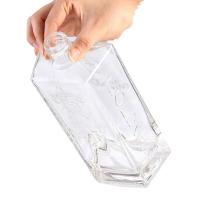 China 500ml Frosted Glass Bottle for Industrial Home Decoration Liquor Bottle for sale