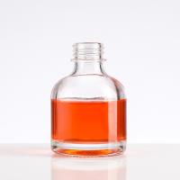 China 100ml Transparent Glass Bottle for White Wine Concave Bottom and Screw Cap Included for sale