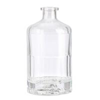 China 500ML Empty Glass Bottle for Whiskey Vodka Gin Hot Stamping Surface Handling Beverage for sale