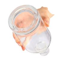 China Glass Bottle Custom Empty Crystal Glass Wine Bottles 500ml 750 ml for Beverage Supply for sale