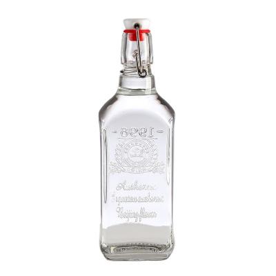 China Empty Cylinder Liquor Wine 750ml Glass Vodka Bottle Clients' Specific Requirements for sale