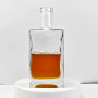 China Vodka Spirits Glass Bottles with High Polymer Plug and Screen Printing Surface for sale