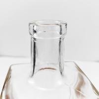 China Vodka Spirits Glass Bottles with High Polymer Plug and Screen Printing Surface for sale