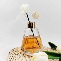 China Glass Bottle for Perfume Aromatherapy 60ml 80ml Luxury Diamond Shape Thick Bottom for sale