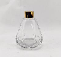 China Glass Bottle for Perfume Aromatherapy 60ml 80ml Luxury Diamond Shape Thick Bottom for sale