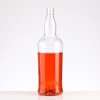 China 750ml Vodka Glass Bottle with Lid Finish and Customized Logo in Flint Glass for sale