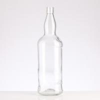 China 750ml Vodka Glass Bottle with Lid Finish and Customized Logo in Flint Glass for sale