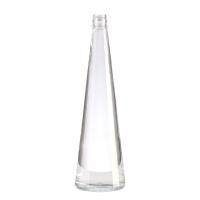 China Clear Evian Mineral Water Glass Bottle 350ml 500ml 750ml with Hot Stamping Cap and Wine for sale
