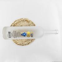 China Customized Color Logo Round Glass Bottle 200ml 375ml 500ml 700ml 750ml 1000ml for Beverage for sale