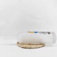 China Customized Color Logo Round Glass Bottle 200ml 375ml 500ml 700ml 750ml 1000ml for Beverage for sale