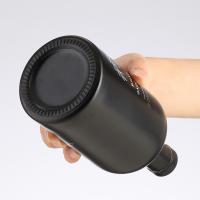 China Acceptable Customer's Logo Glass Bottle with Matte Black Spray Printing 500ml 750ml for sale