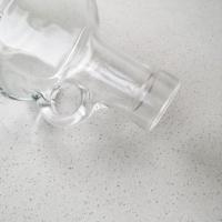 China Glass Products 750ml Bottle With Cork For Liquor Vodka Clear Glass Collar for sale