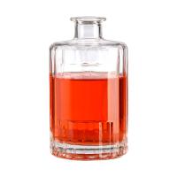 China Hot Stamping Surface Handling Custom Logo Empty Glass Bottle for Liquor Rum Gin Tequila for sale