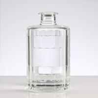 China Hot Stamping Surface Handling Custom Logo Empty Glass Bottle for Liquor Rum Gin Tequila for sale
