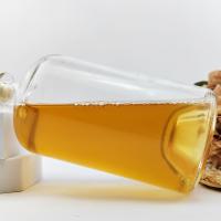 China Acceptable Customer's Logo 500ml Clear Brandy Whiskey Empty Wine Bottle with Cork for sale