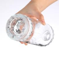 China Customized Logo Clear Glass Round Wine Bottle with Short Neck and Thin Mouth Beverage for sale