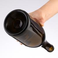 China 750 ml Glass Champaign Bottles in Black Matt Glass with Clients' Specific Requirements for sale