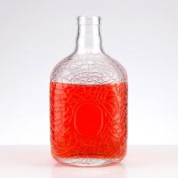 China Hot Stamping 1.5L Big Bell Shape Brandy Wine Glass Bottle for Vodka Whisky Rum for sale
