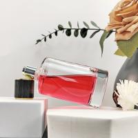 China Empty Silver Cap Round Glass Perfume Bottle with Thick Bottom and Clear Material for sale