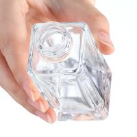 China High End Design 50ml Clear Glass Perfume Bottle with Custom Size Collar Material for sale
