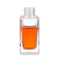 China High End Design 50ml Clear Glass Perfume Bottle with Custom Size Collar Material for sale