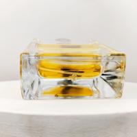 China Flat Square Glass Perfume Bottle 50ml 30ml 100ml Empty Bottle with Box Elegant Design for sale