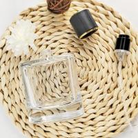 China Capacity 30ml Transparent Square Perfume Glass Bottles with Acceptable Customer's Logo for sale