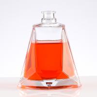 China Transparent Gift Vodka Bottle 50ml with Customized Logo Acceptable Cork Sealing Type for sale