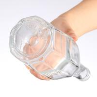 China Transparent Gift Vodka Bottle 50ml with Customized Logo Acceptable Cork Sealing Type for sale