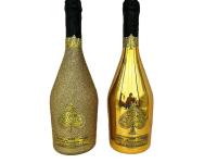 China OEM/ODM Welcome Vodka Hot Stamping Clear Glass for Glass Products of Gin Gold Bottle for sale
