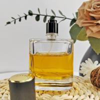 China Collar Material Glass Products Empty Perfume Cylinder Glass Bottles 30ml 50ml 100ml for sale