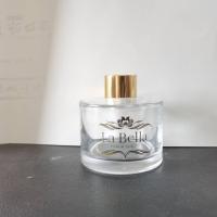 China 200ml 300ml Glass Candle Jars with Metal Lid Luxury Glossy Internal Painting Black White for sale