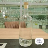 China 250ml/500ml/700ml/750ml/1L Glass Products for Wine Super Flint Empty Round Vodka Bottle for sale