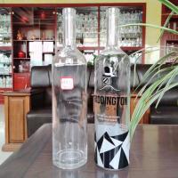 China 250ml/500ml/700ml/750ml/1L Glass Products for Wine Super Flint Empty Round Vodka Bottle for sale