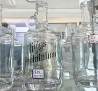 China Beverage Hot Stamping Bottle for Empty Liquor Vodka Rum Gin Brandy Whiskey Water Glass for sale