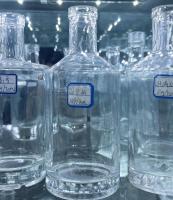 China Beverage Hot Stamping Bottle for Empty Liquor Vodka Rum Gin Brandy Whiskey Water Glass for sale