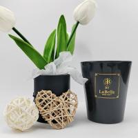 China Glass Products Customized Luxury Frosted Empty Glass Candle Jars for Candle Making for sale
