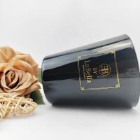 China Glass Products Customized Luxury Frosted Empty Glass Candle Jars for Candle Making for sale