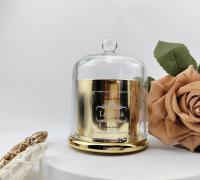 China Support Customization Scented Candle 300ML Empty Glass Cup with Glass Body Material for sale