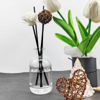 China Clear Glass Empty Reed Diffuser Bottle 200ML 300ML Aromatherapy Scented Elegant Classic for sale