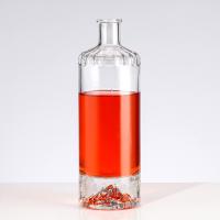China Base Material Glass Cork Sealing 200ml 375ml 500ml Clear Bottle for Gin Tequila Rum for sale