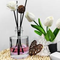 China Clear Glass Perfume Aroma Oil Aromatherapy Reed Diffuser Bottles 50ml 100ml 150ml 200ml for sale
